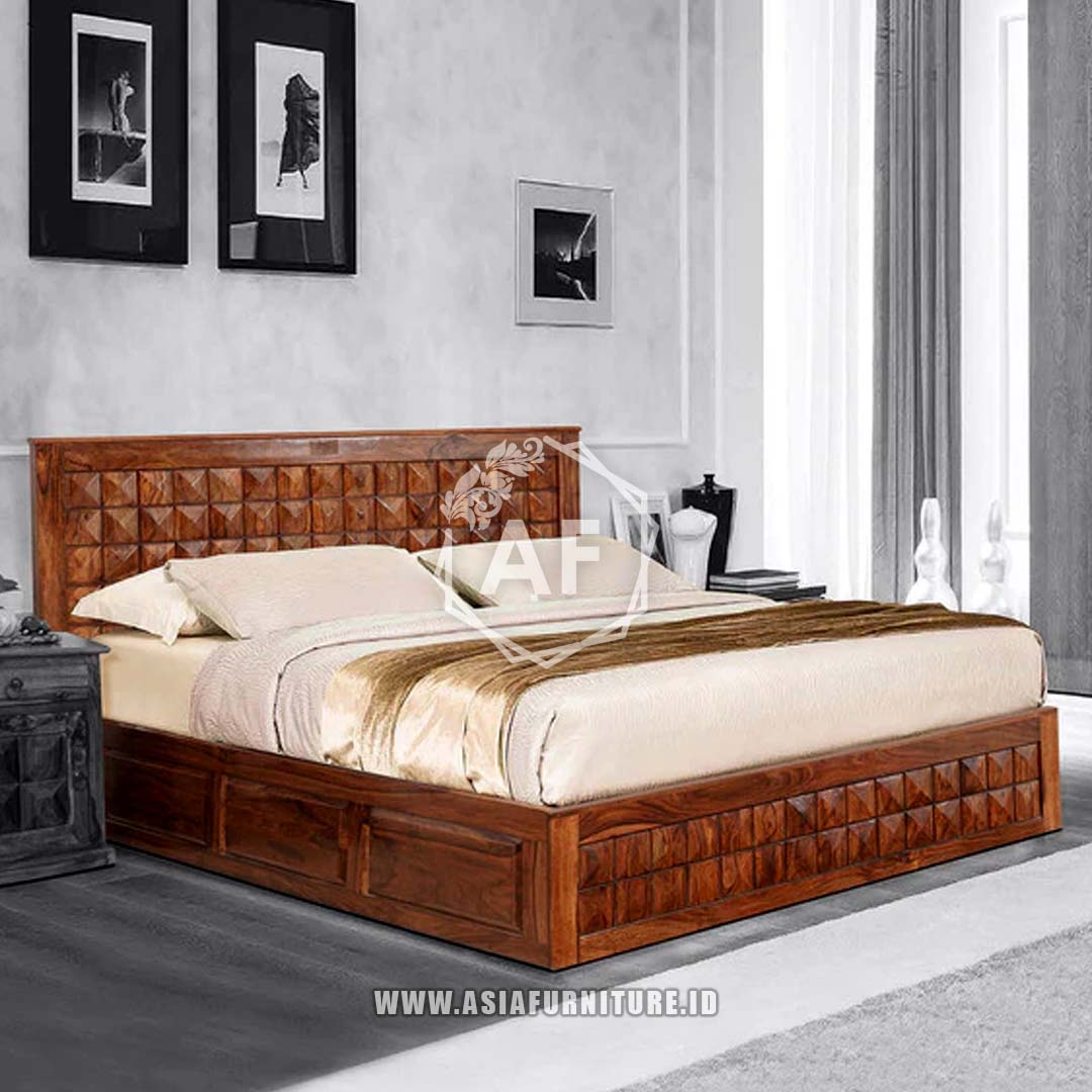 Dipan Model Modern Kayu Jati - Asia Furniture Living