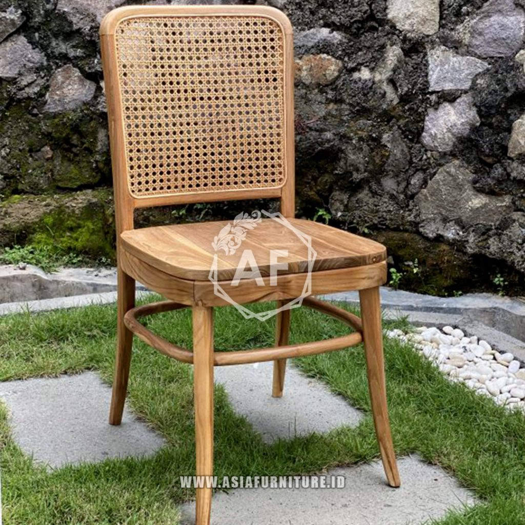 Kursi Cafe Kevin Dudukan Kayu - Asia Furniture Living